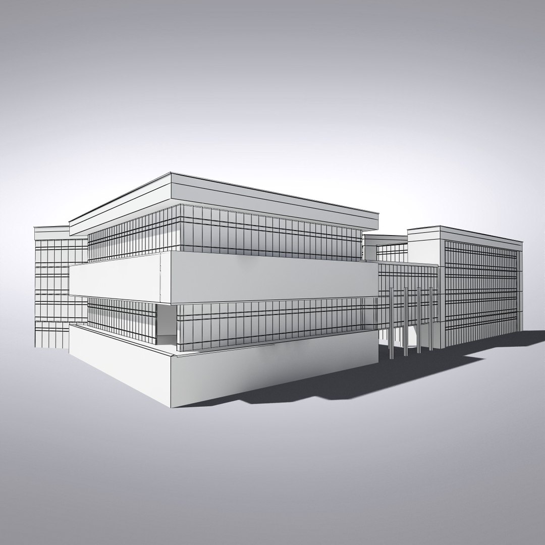 3d Model Modern Generic Building