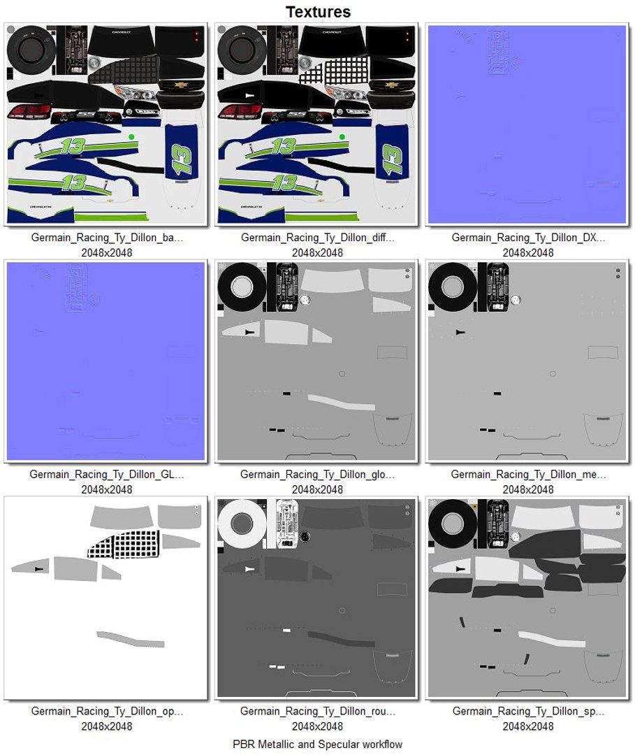 Germain Racing Nascar Ty Model - TurboSquid 1181923