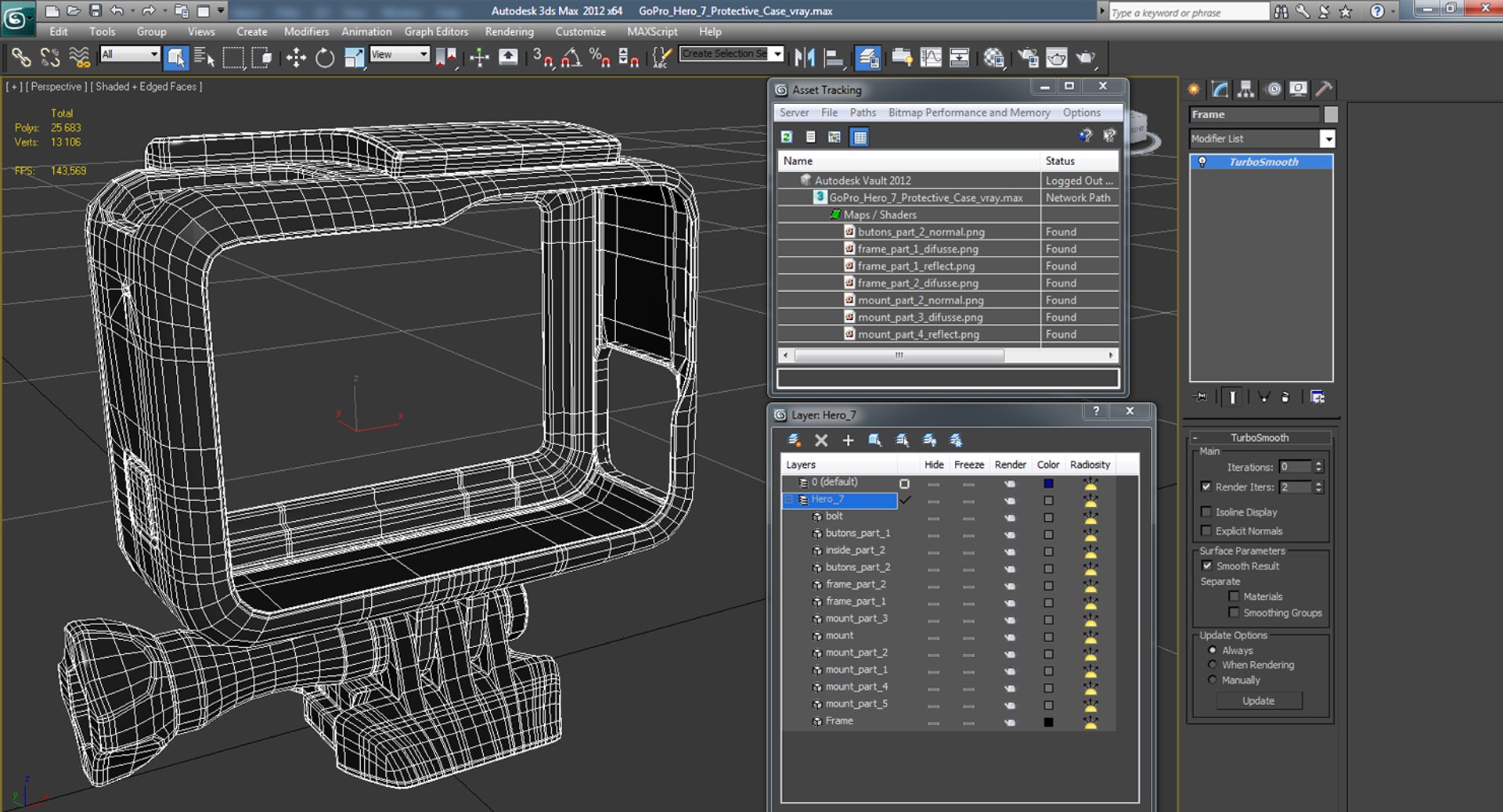 Gopro Hero 7 Protective 3D Model - TurboSquid 1407631