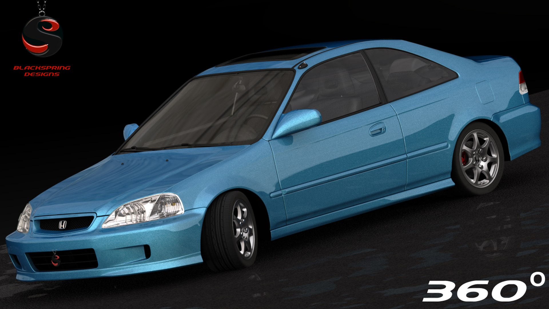3d Model Honda Civic Si Coupe