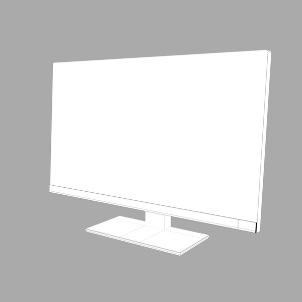3D model pc monitor unbranded - TurboSquid 1713673
