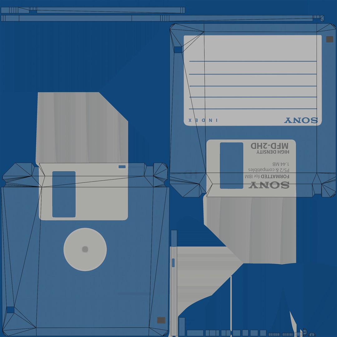 3D Model Sony Floppy Disk - TurboSquid 2217174