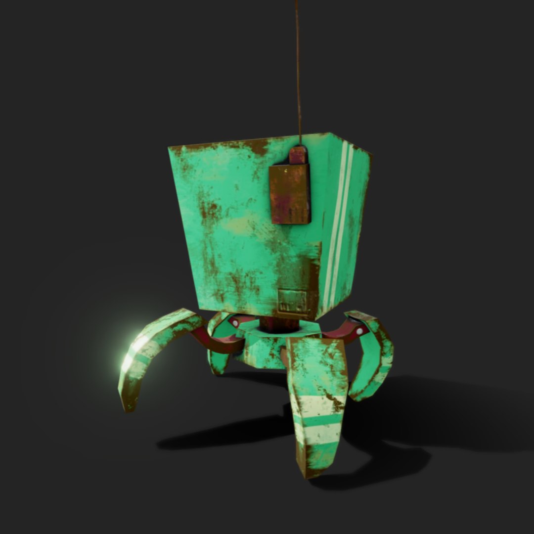 Spider Robot Dirty 3D - TurboSquid 1719910