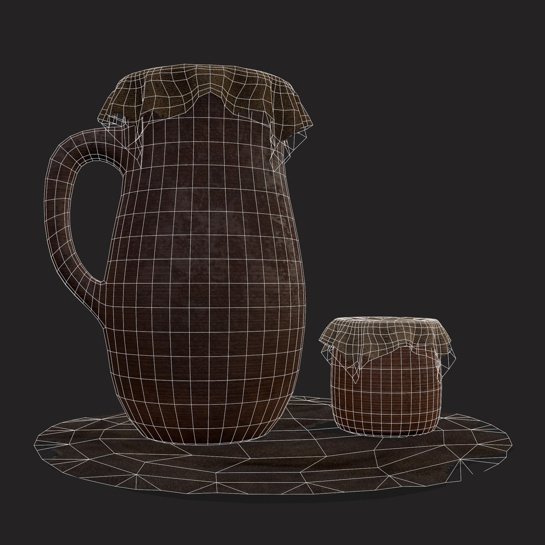 Fabric Covered Pottery 3D Model - TurboSquid 1872689