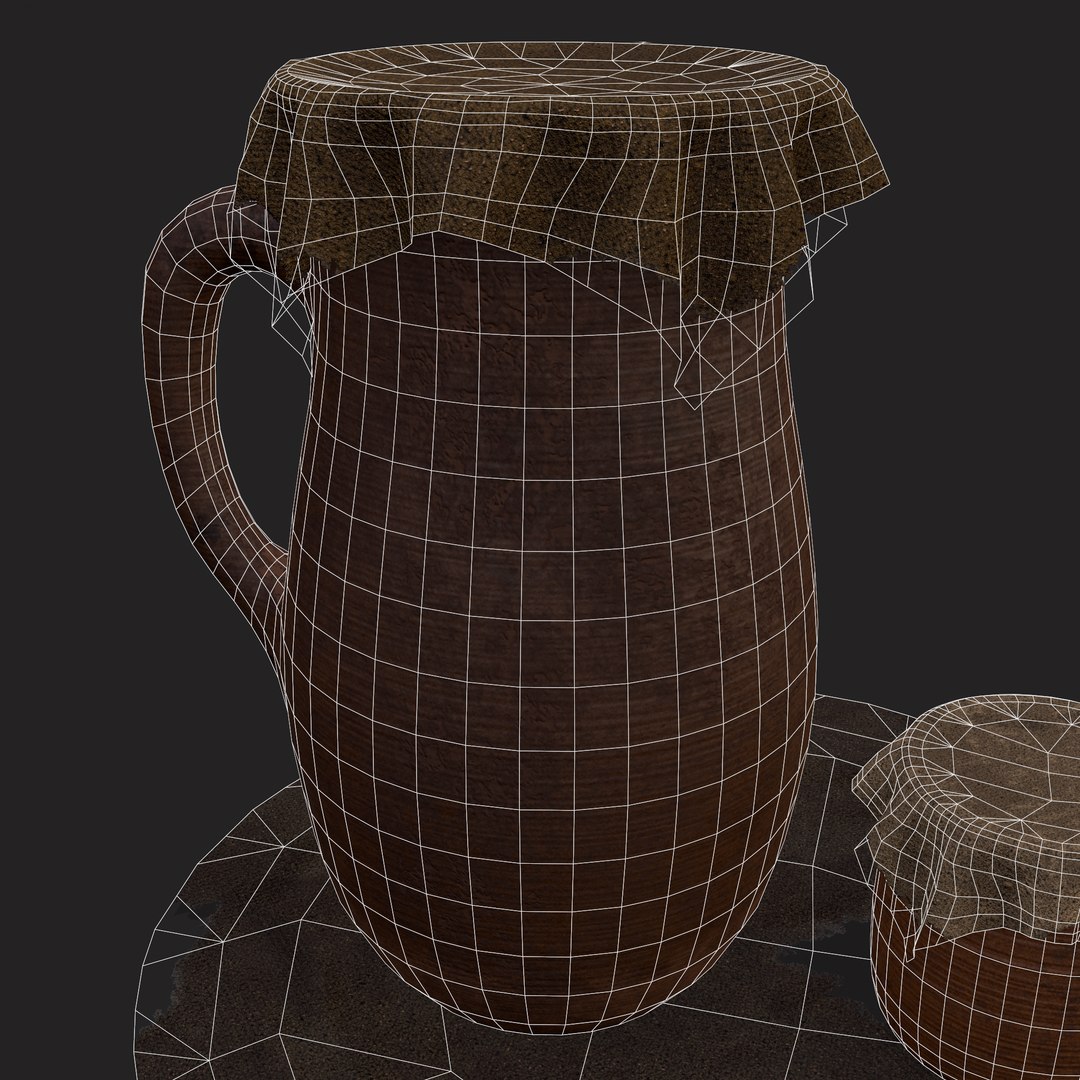 Fabric Covered Pottery 3D Model - TurboSquid 1872689