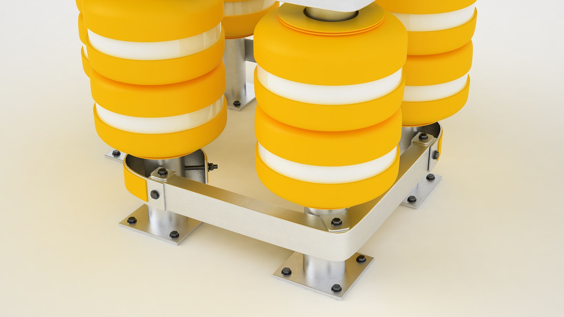 Safety Roller Barrier 3D Model - TurboSquid 1622482