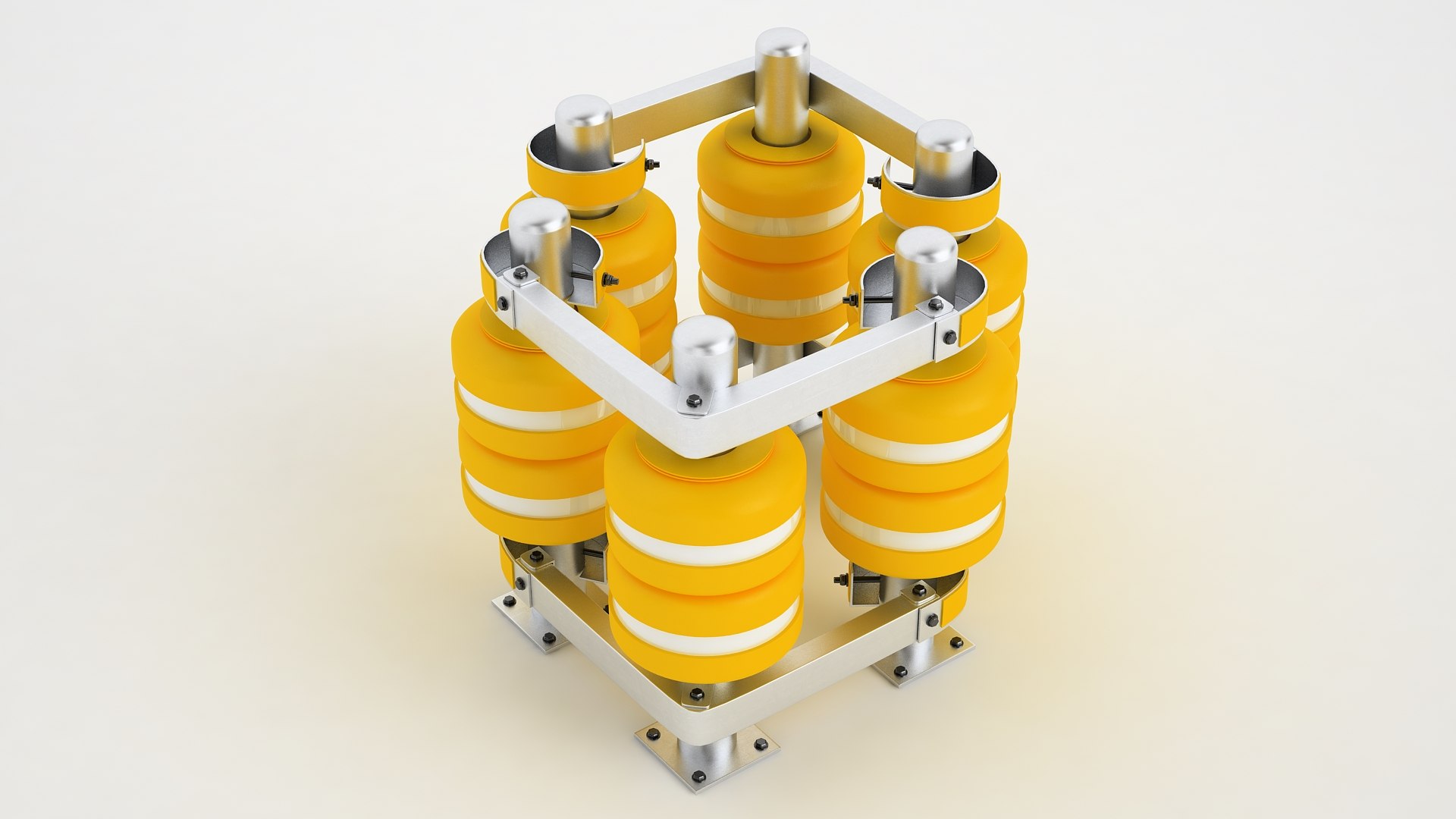 Safety Roller Barrier 3D Model - TurboSquid 1622482