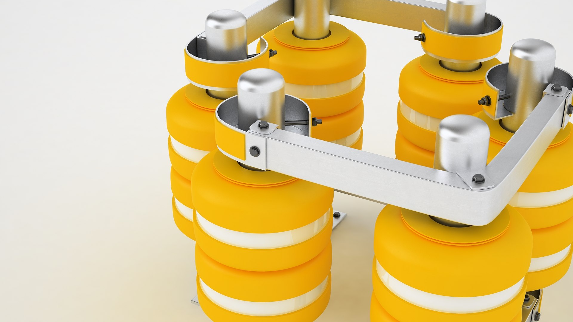 Safety Roller Barrier 3D Model - TurboSquid 1622482