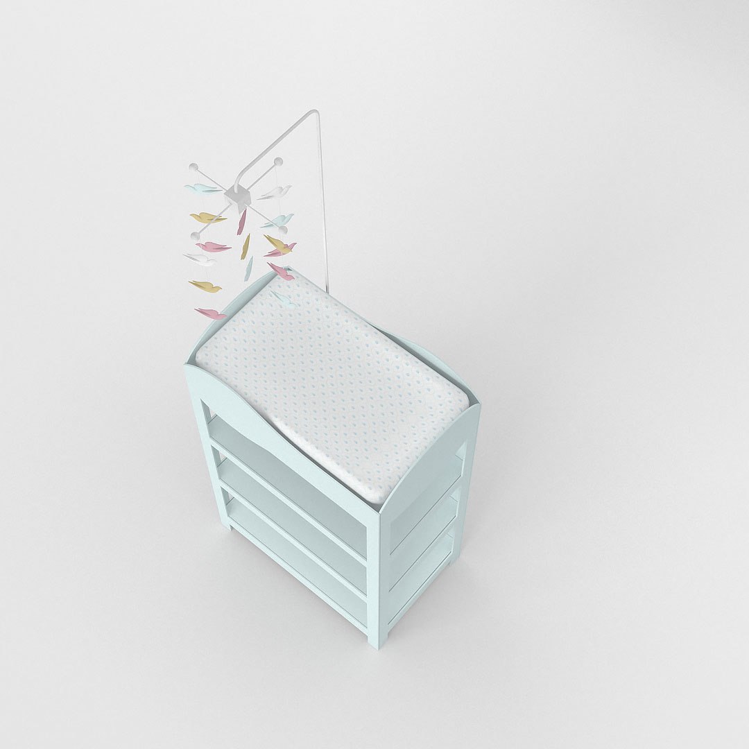 3D model baby changing stand mobile - TurboSquid 1468015