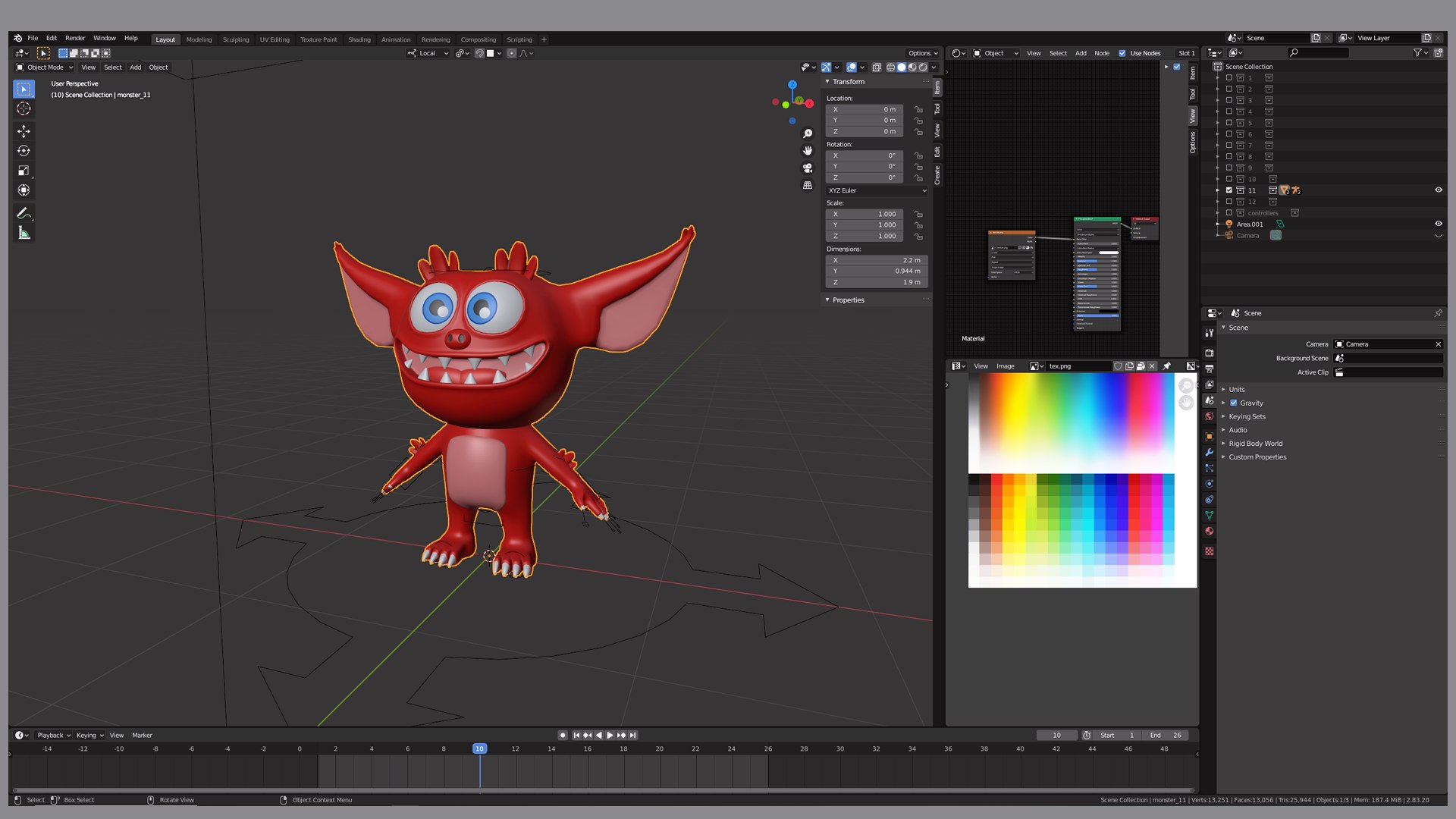 3D Cartoon Characters Monsters - Low-poly Asset Pack - TurboSquid 2346377