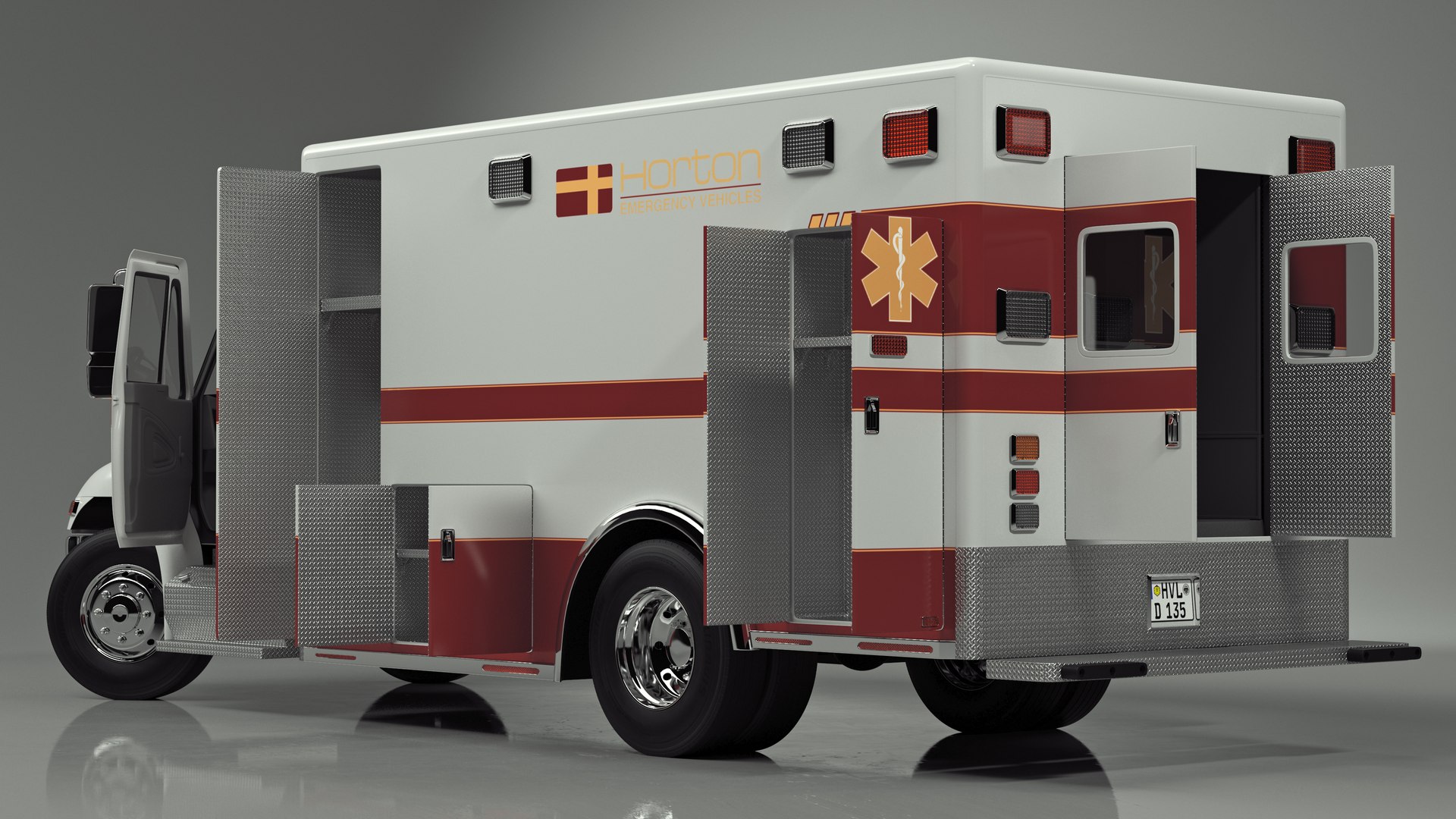 International Durastar Medical Services Unit Rigged for Cinema 4D 3D ...