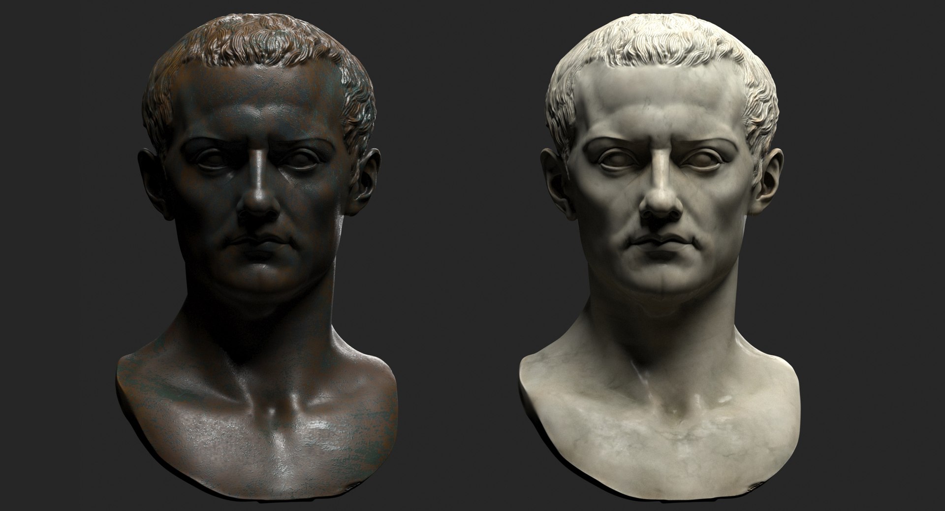 3D Decorative Bust Roman - TurboSquid 1337752
