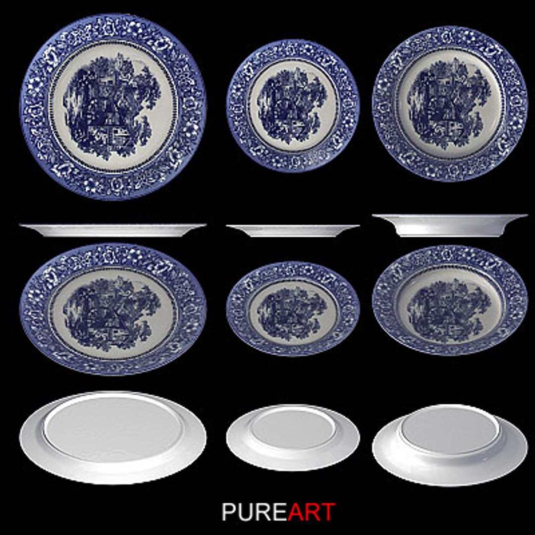 glasses porcelain 3d model