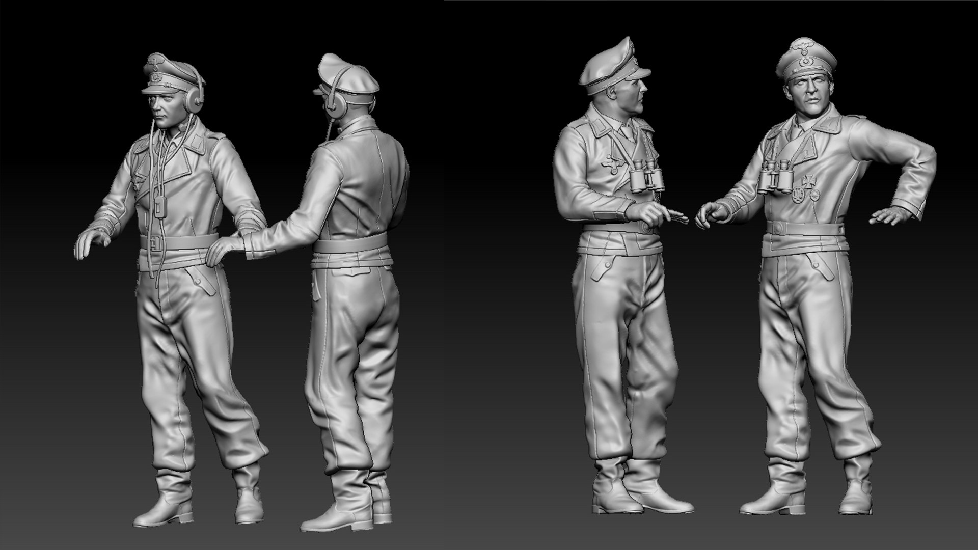 3D German Officers - TurboSquid 1550811