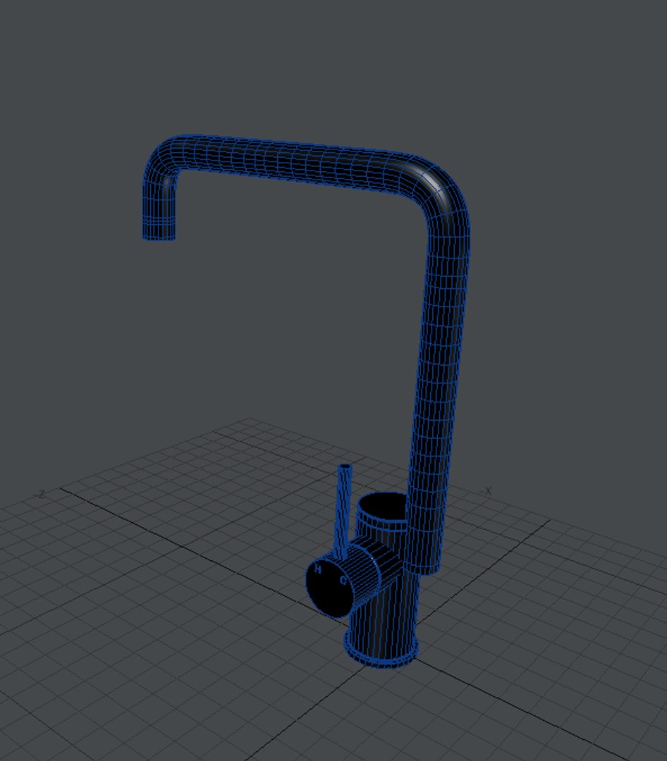 modern tap mixer 3d lwo