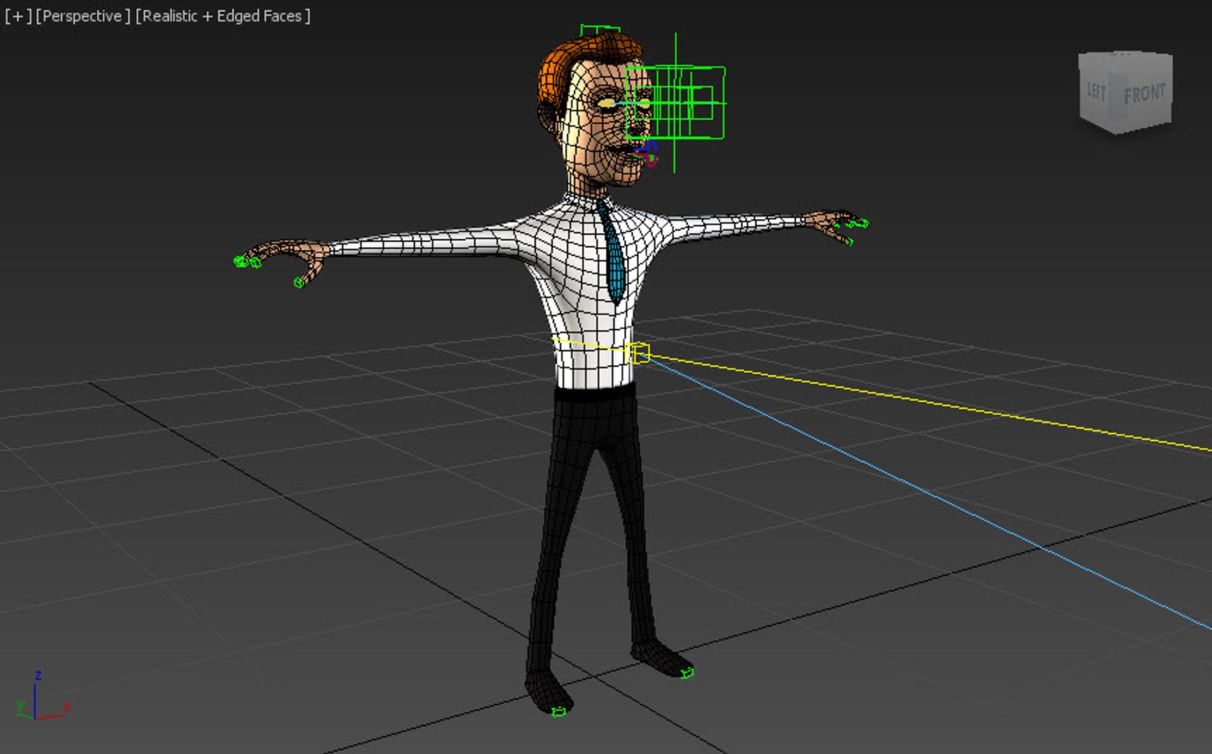 Cartoon Business 3d Model