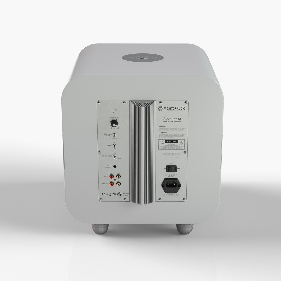 Monitor Audio Apex AW12 White 3D model - TurboSquid 2045550