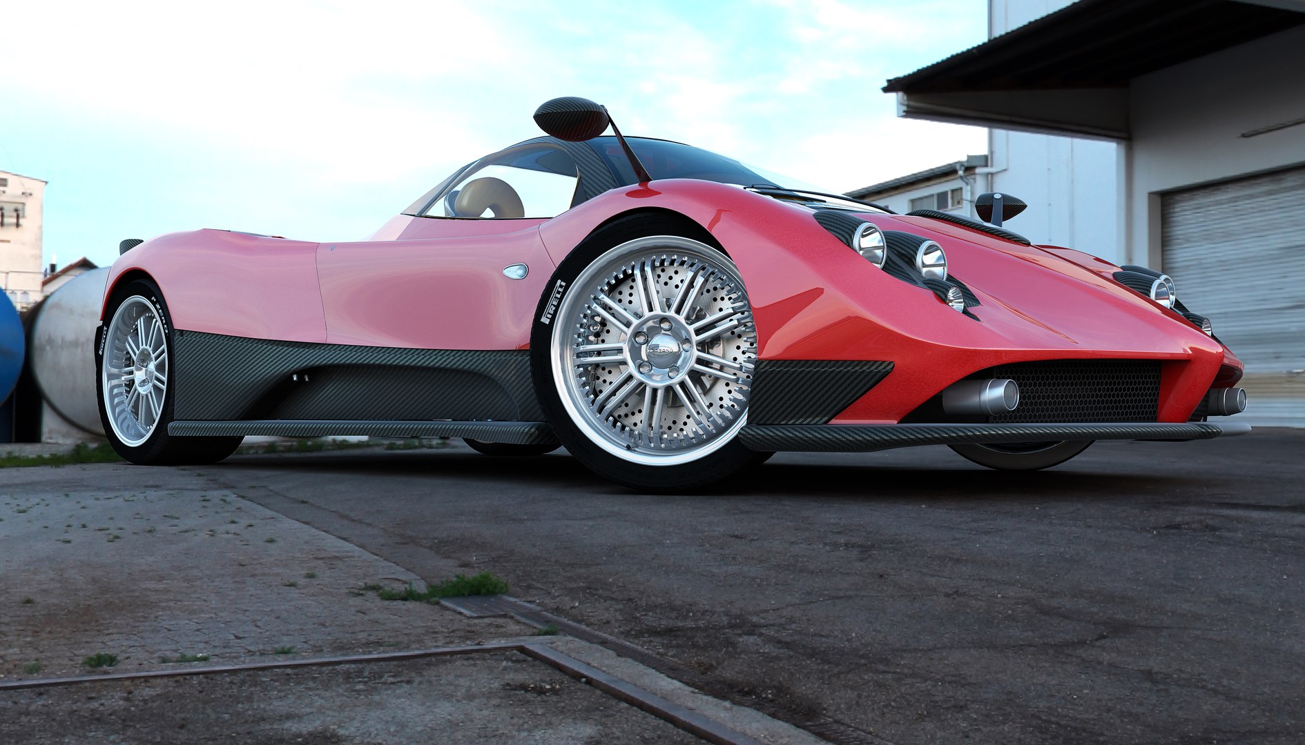 3d Pagani Zonda F Model