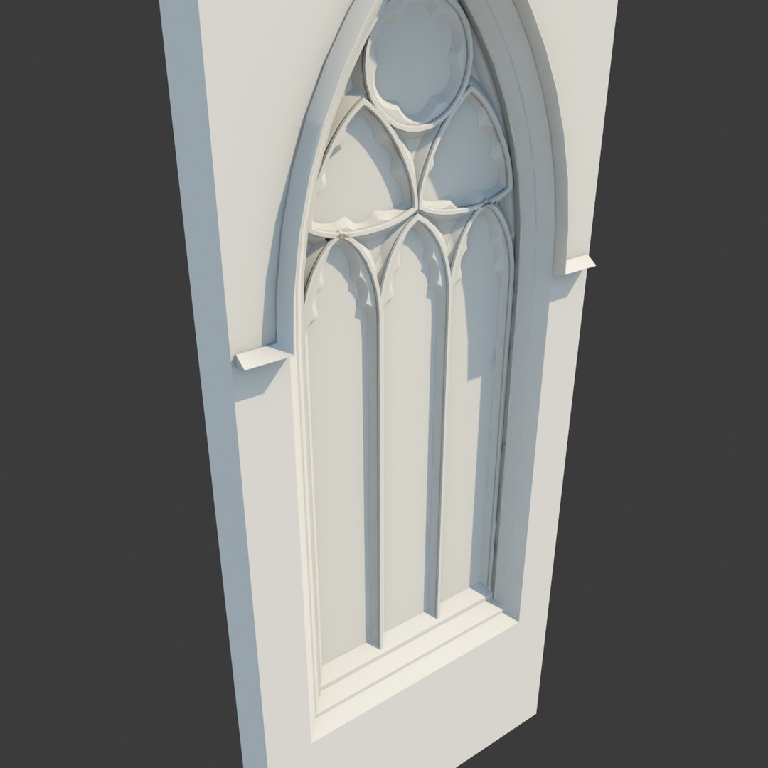 Medieval Gothic 5 Windows 3d Model