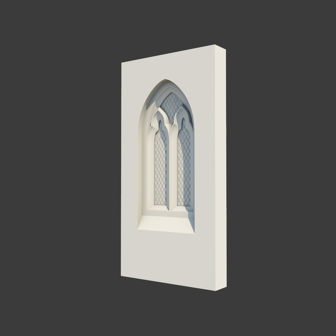 Medieval Gothic 5 Windows 3d Model
