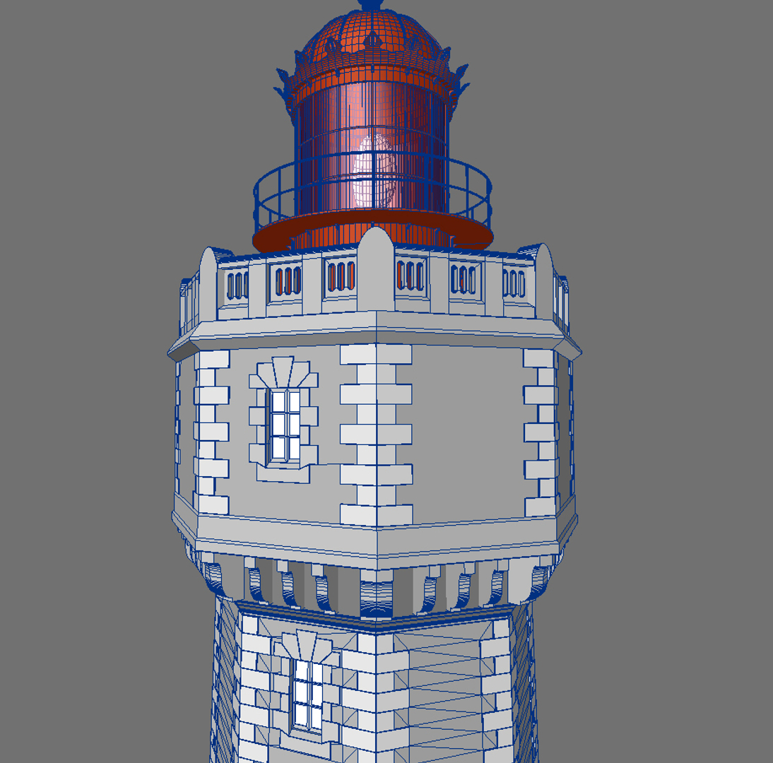 3d model la jument lighthouse