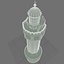 3d Model La Jument Lighthouse