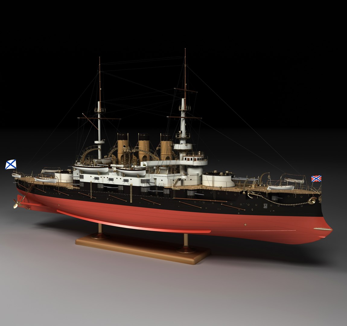 Battleship Kniaz Potemkin Model - TurboSquid 1672458