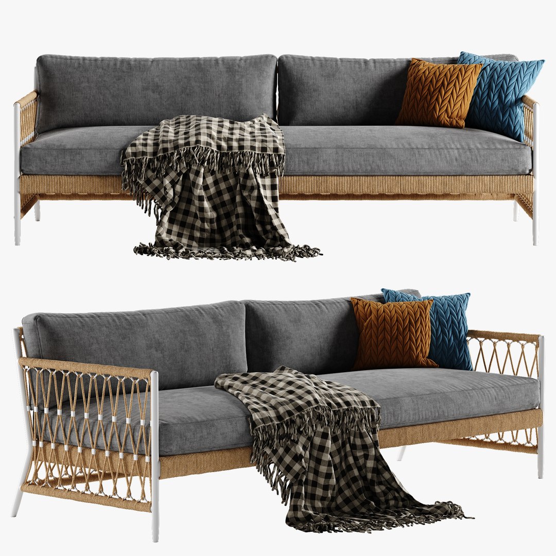 Serena e Lily Salt sofá grego Modelo 3D - TurboSquid 1763810