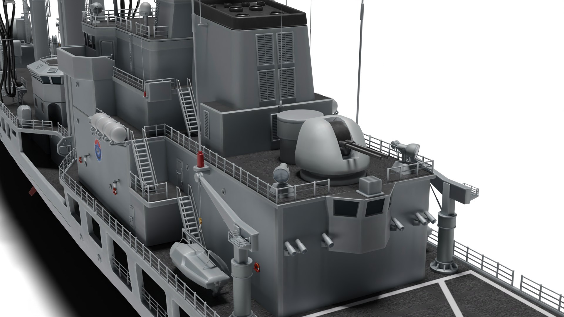 3D Fast Combat Support Ship AOE-58 - TurboSquid 2192181