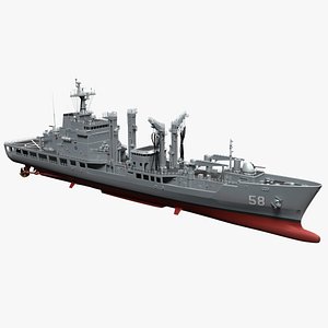 Fast Combat Support Ship 3D Models for Download | TurboSquid