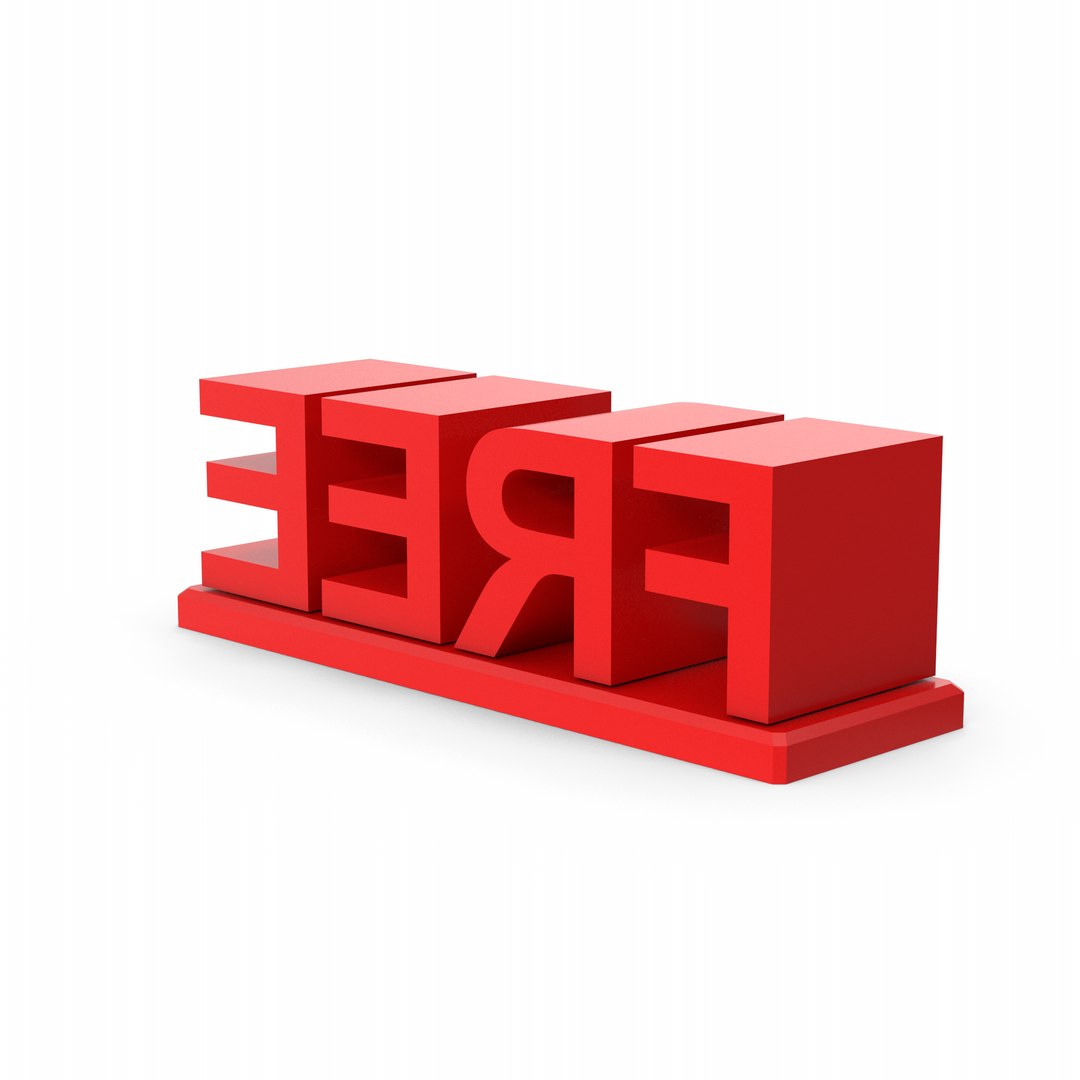 3D Free Sign Model - TurboSquid 2233304