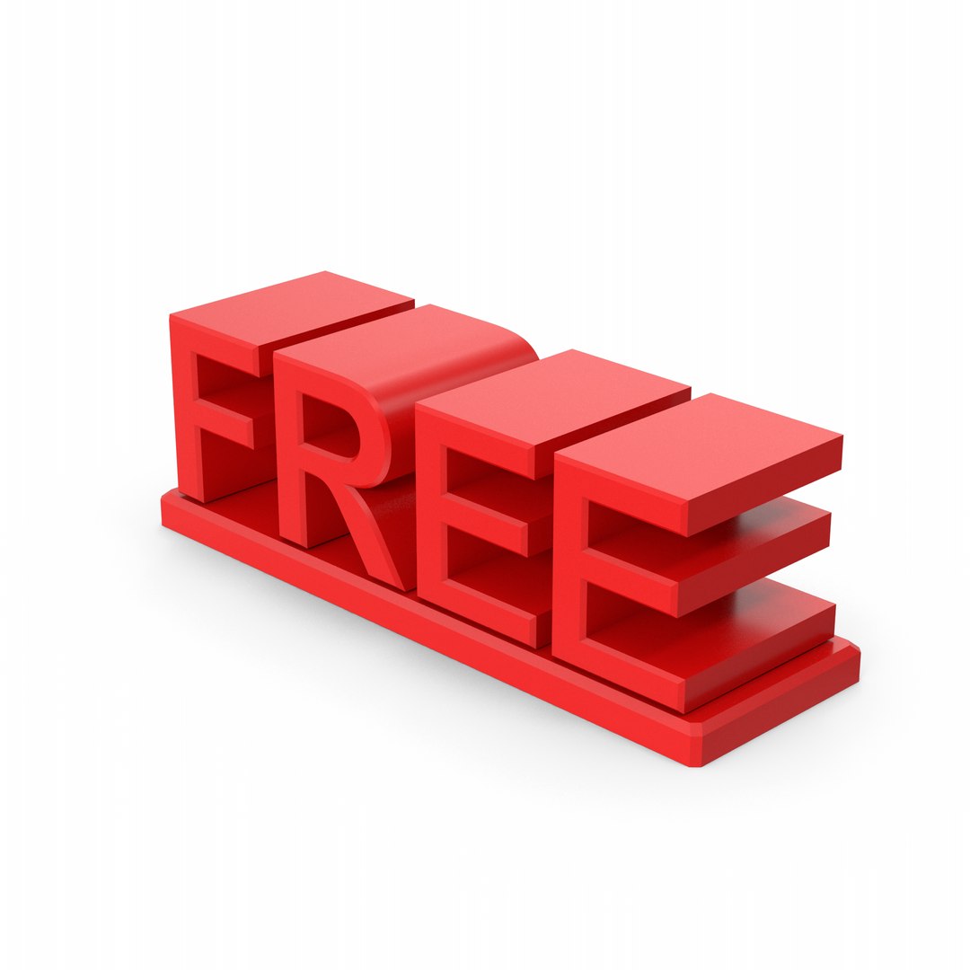 3D Free Sign Model - TurboSquid 2233304