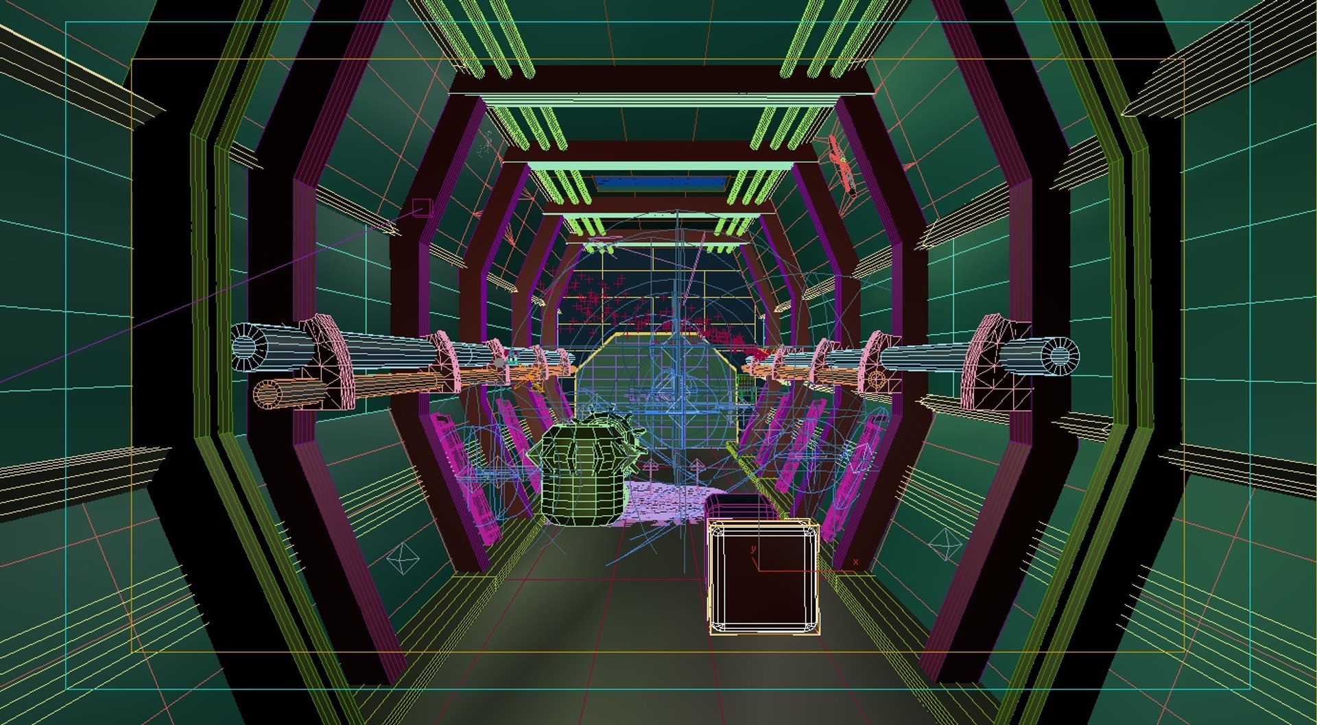 Science Fiction Corridor 3d Max