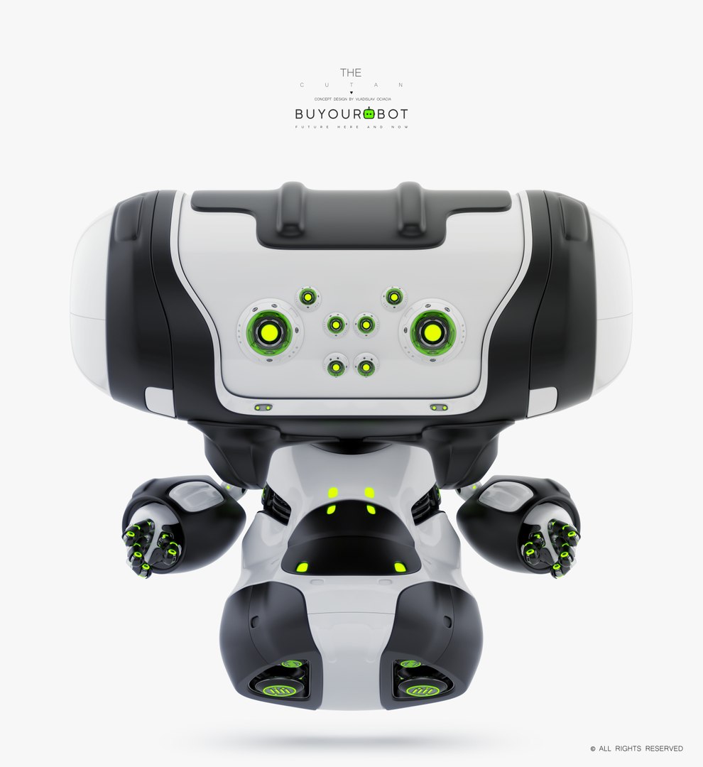 3D Cartoon Beetle Bot Model - TurboSquid 1232896