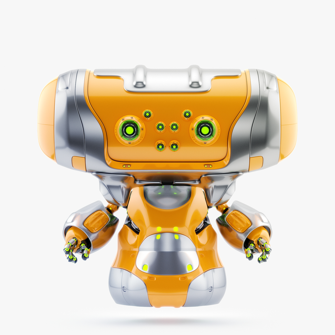 3D Cartoon Beetle Bot Model - TurboSquid 1232896