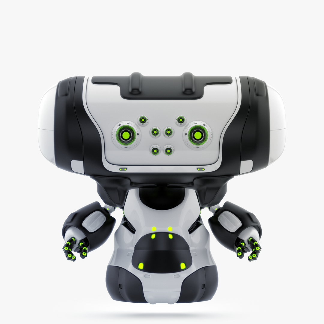 3D Cartoon Beetle Bot Model - TurboSquid 1232896