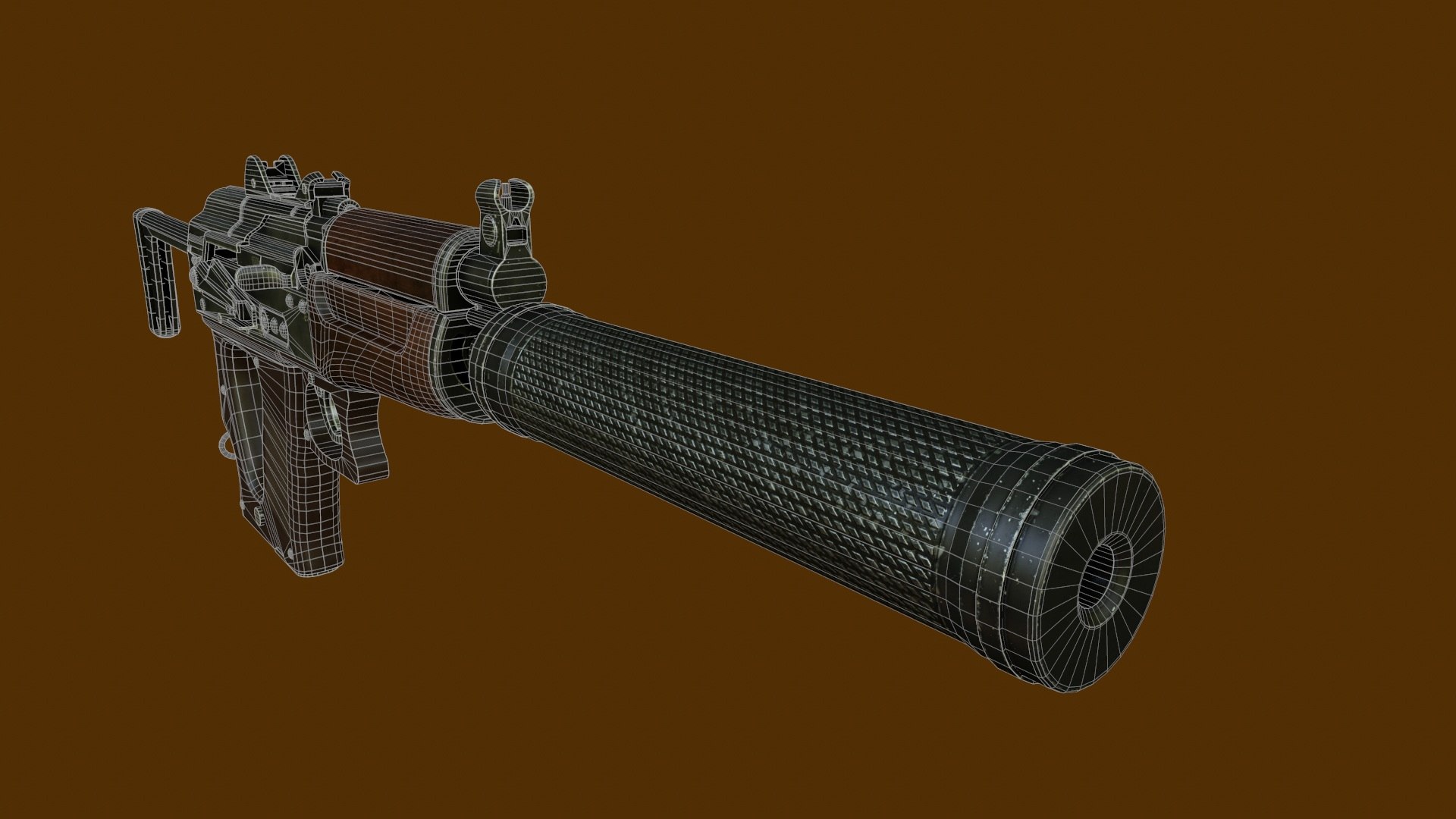 3d 9mm Smg Gepard Model