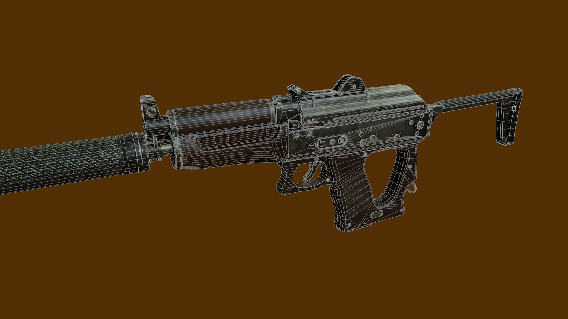 3d 9mm Smg Gepard Model
