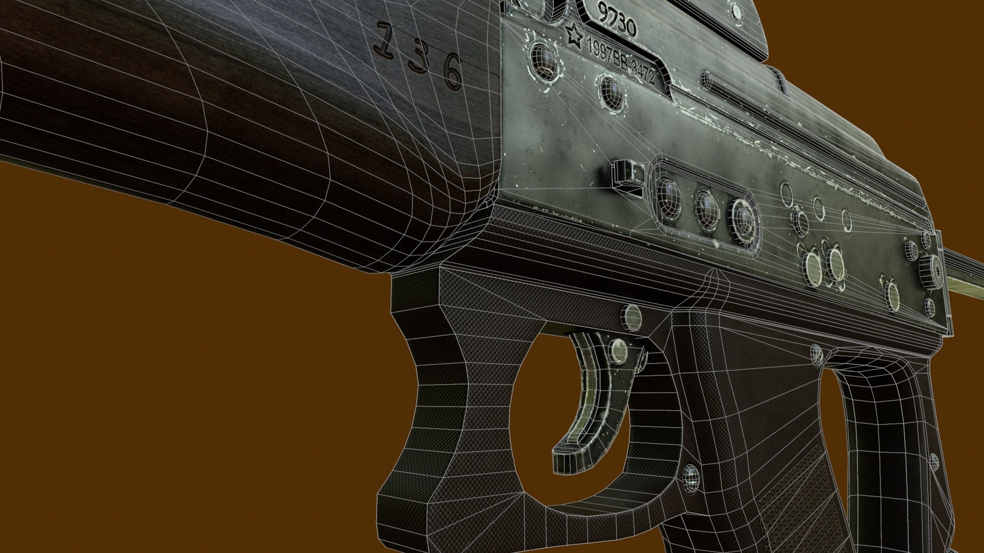3d 9mm Smg Gepard Model