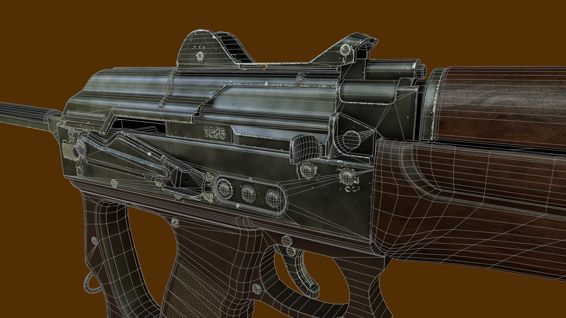 3d 9mm Smg Gepard Model