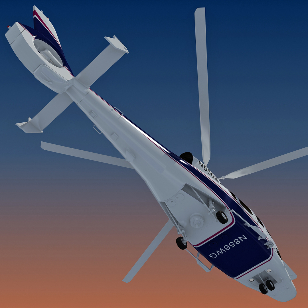 eurocopter ec155 helicopter 3d 3ds