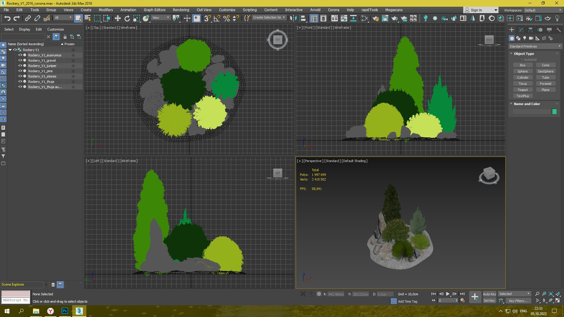 3D Rockery Alpine Hill V1 - TurboSquid 1968957