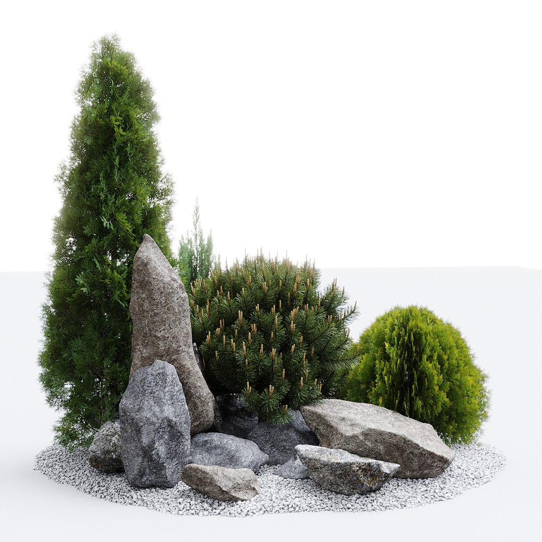 3D Rockery Alpine Hill V1 - TurboSquid 1968957