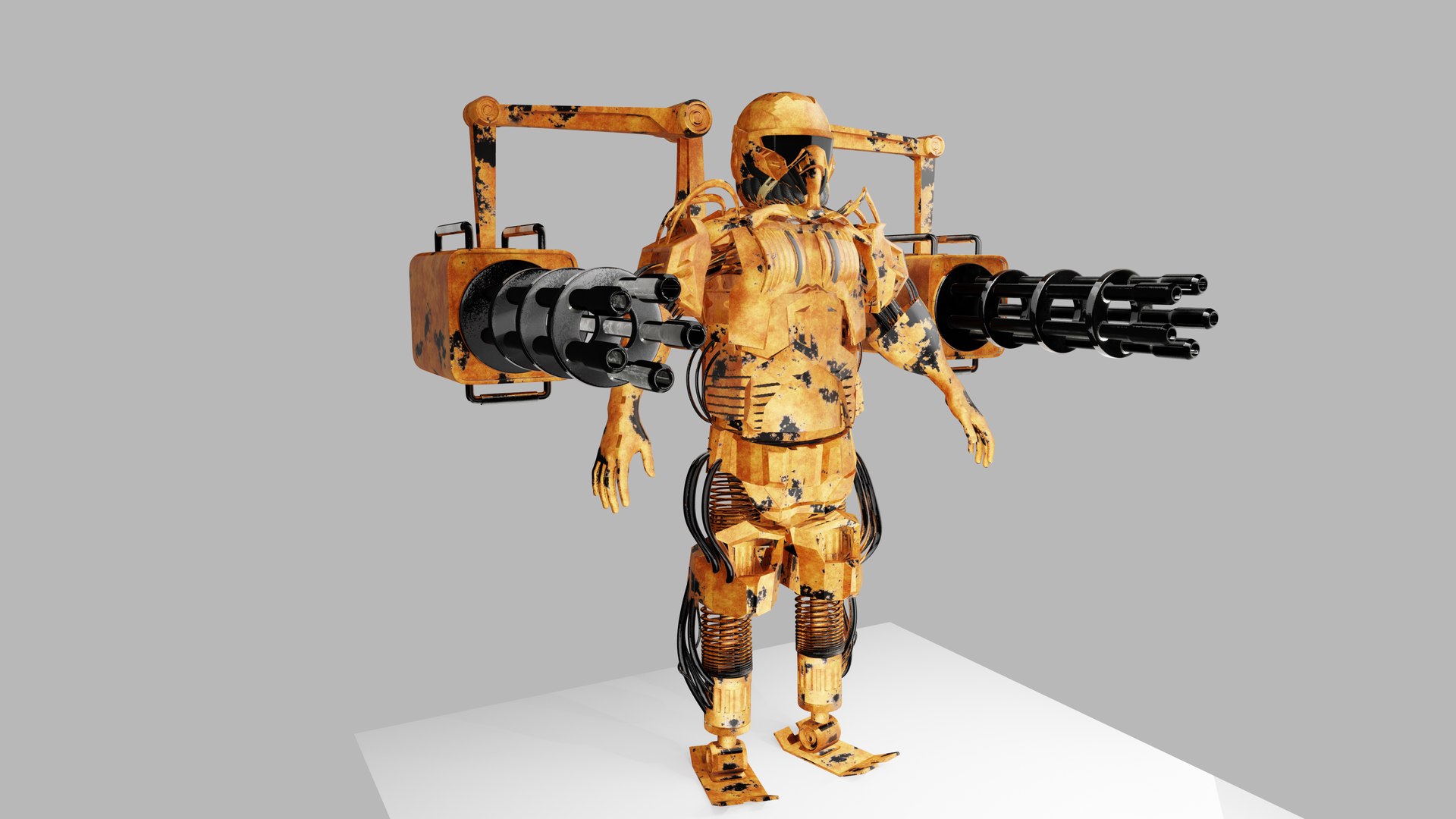 Sci Fi Robot Soldier 3D Model - TurboSquid 2418156