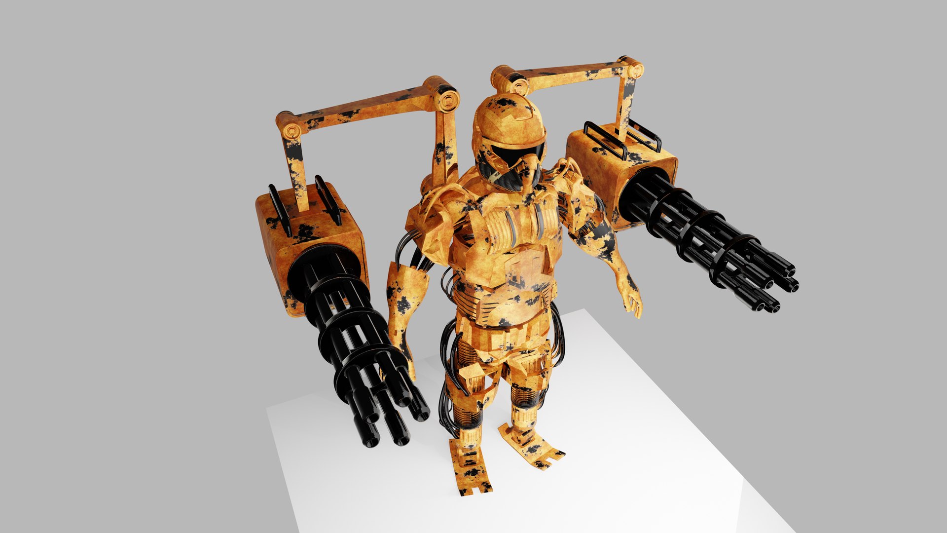 Sci Fi Robot Soldier 3D Model - TurboSquid 2418156
