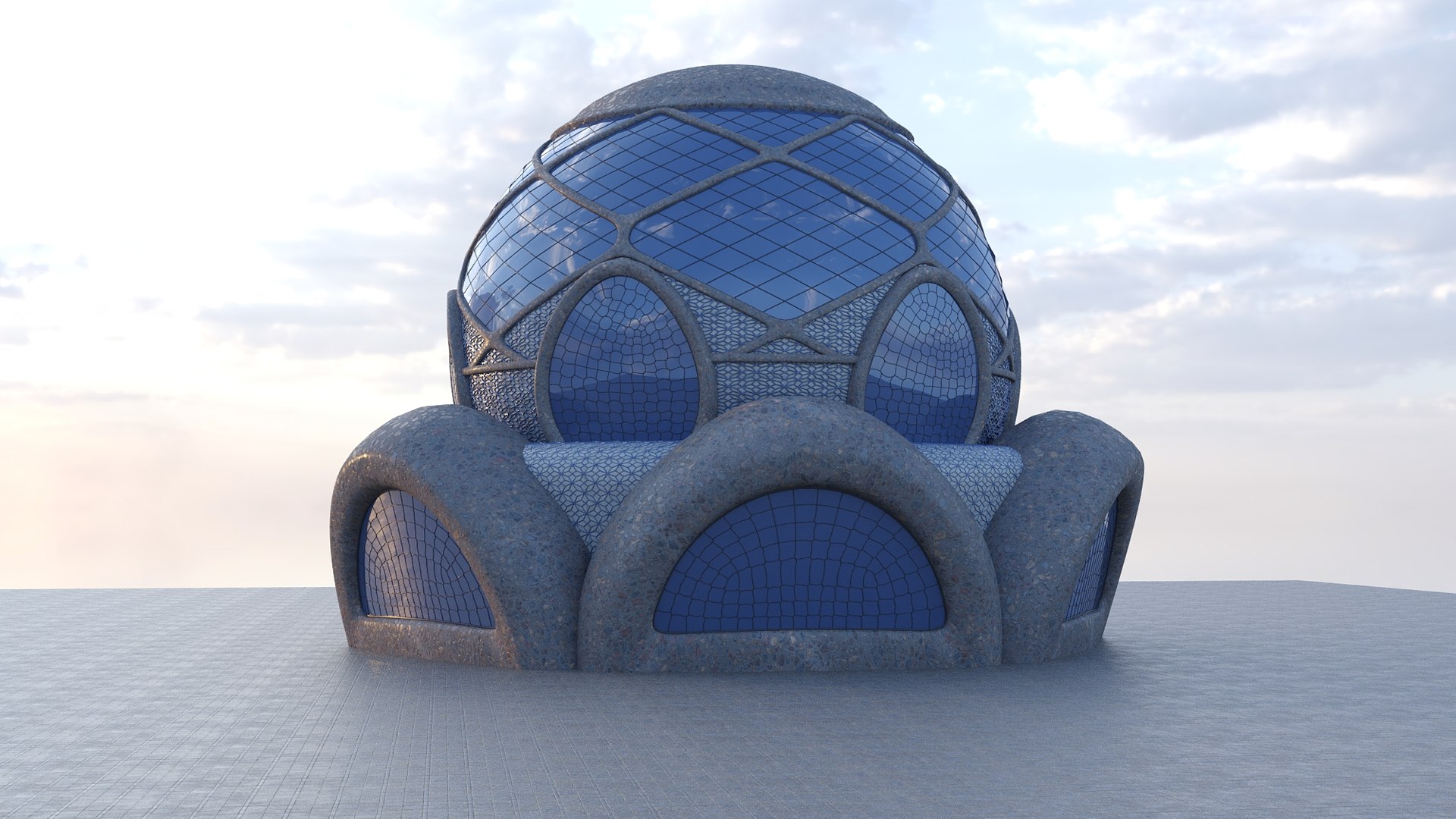 Sphere House 3D Model - TurboSquid 2088705