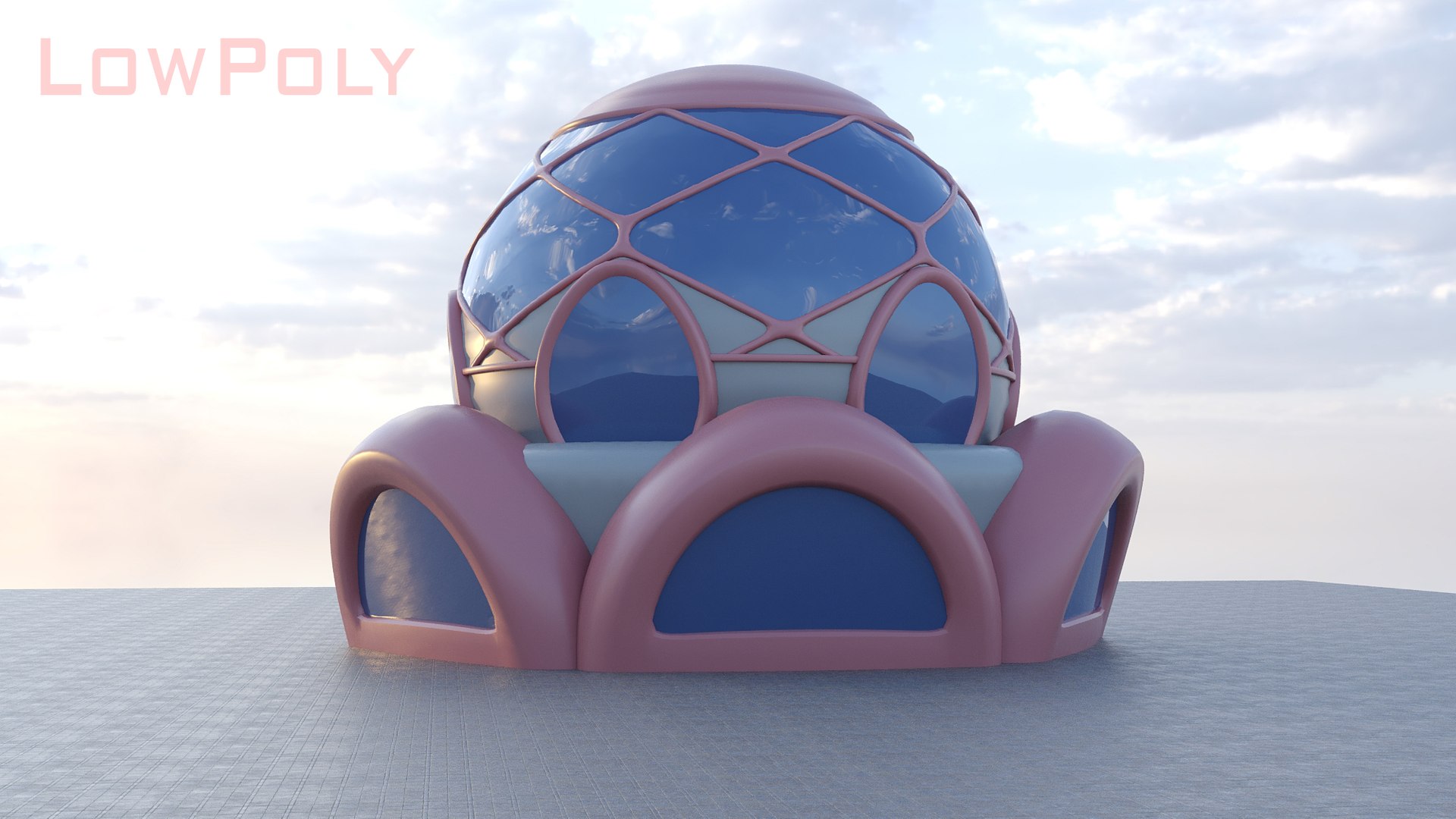 Sphere House 3D Model - TurboSquid 2088705
