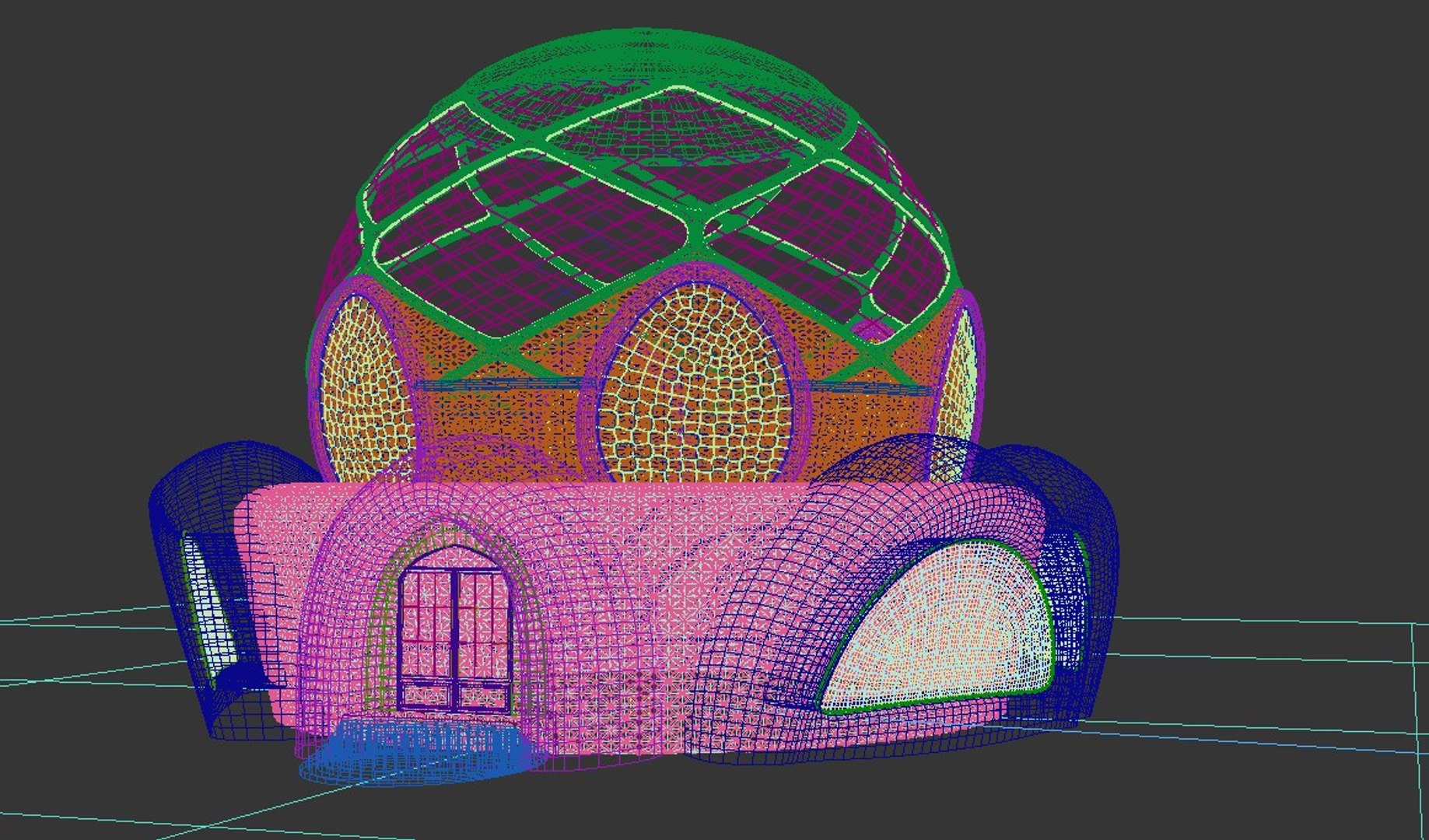 Sphere House 3D Model - TurboSquid 2088705