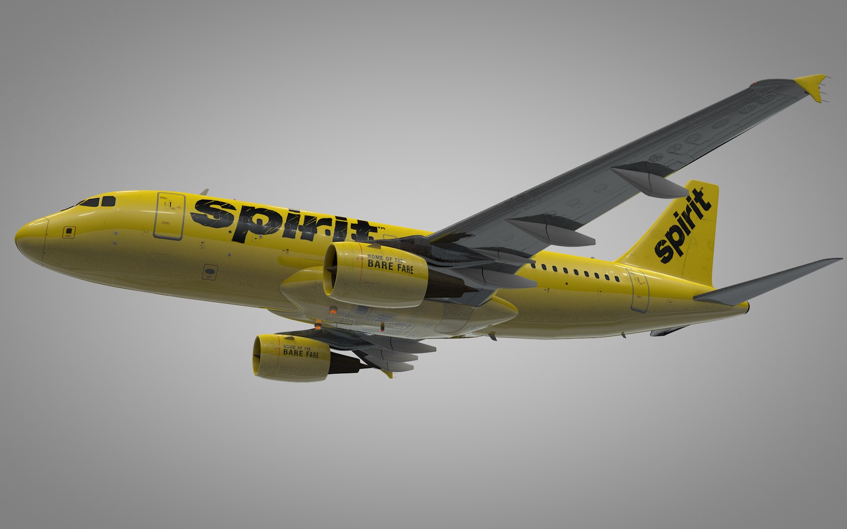 Airbus A319-100 SPIRIT Airlines L1471 3D model - TurboSquid 1775022