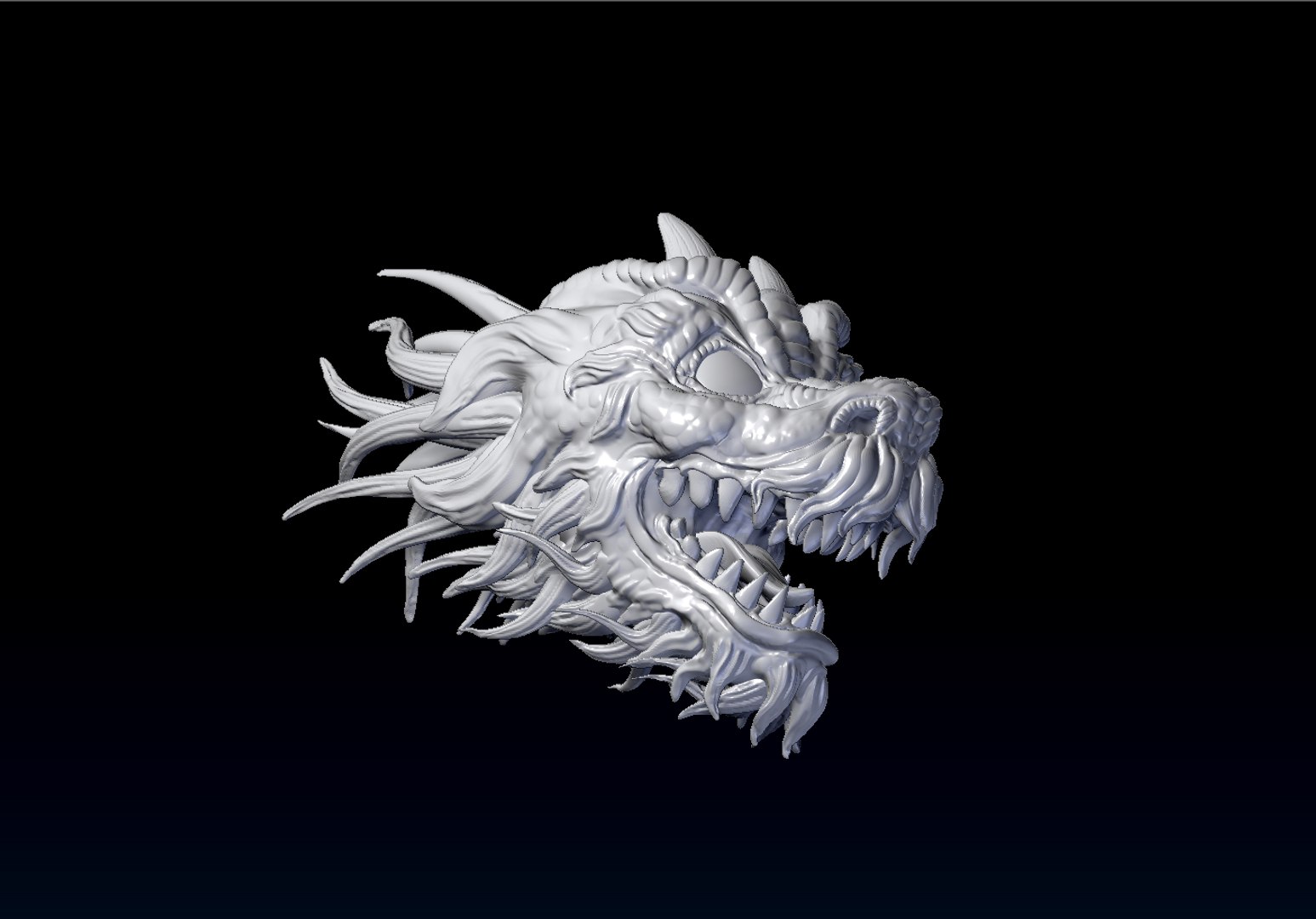 3d Dragon Head Model